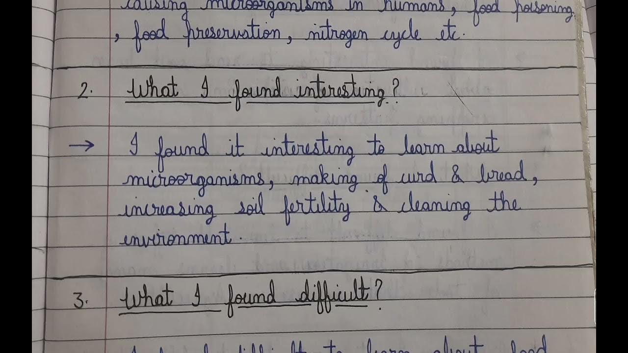 learner diary class 8 ch- Microorganisms: friend and foe - YouTube