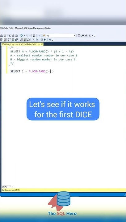 Random numbers in SQL SERVER #sql #sqlserver #database #dba #ssms #data #dataanalytics #dev #it ...