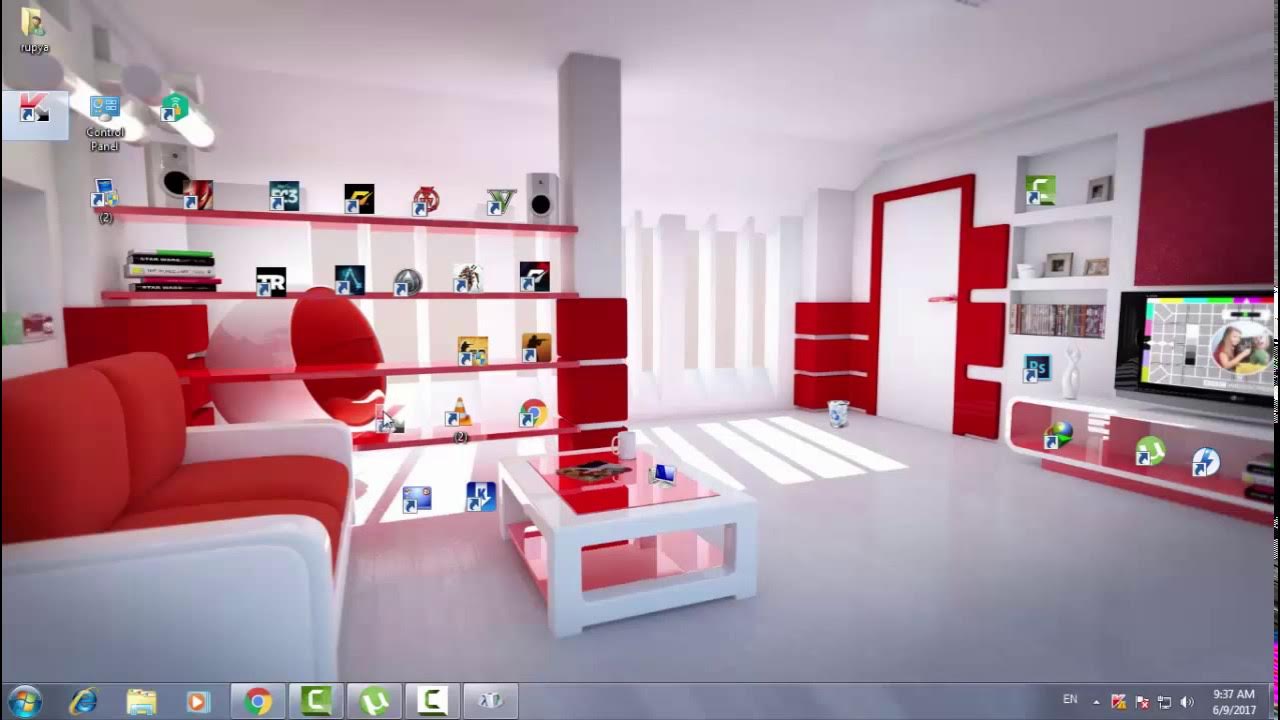 How to make a Beautiful Classic 3D Desktop in Windows - YouTube