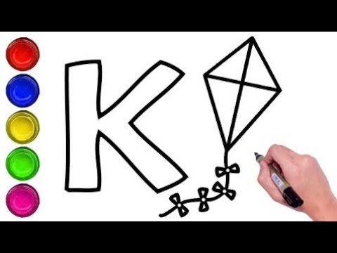 abcd alphabets learning|k for kite step by step kaise banaye # ...