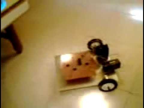 Working Model of Light Sensing Robot - YouTube