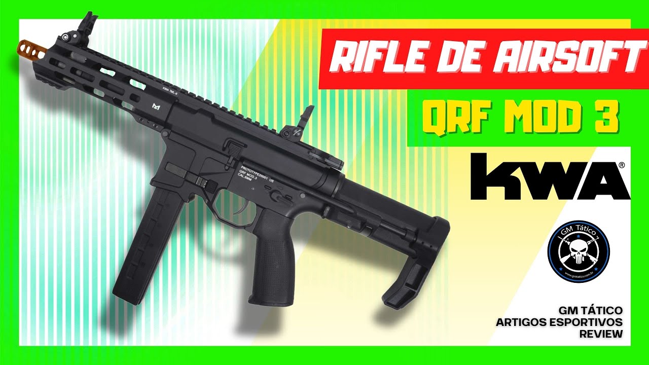 Review do Airsoft KWA QRF MOD3 - YouTube