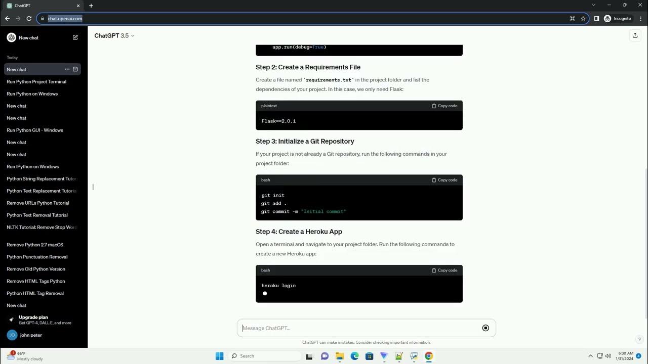 how to run python project online - YouTube