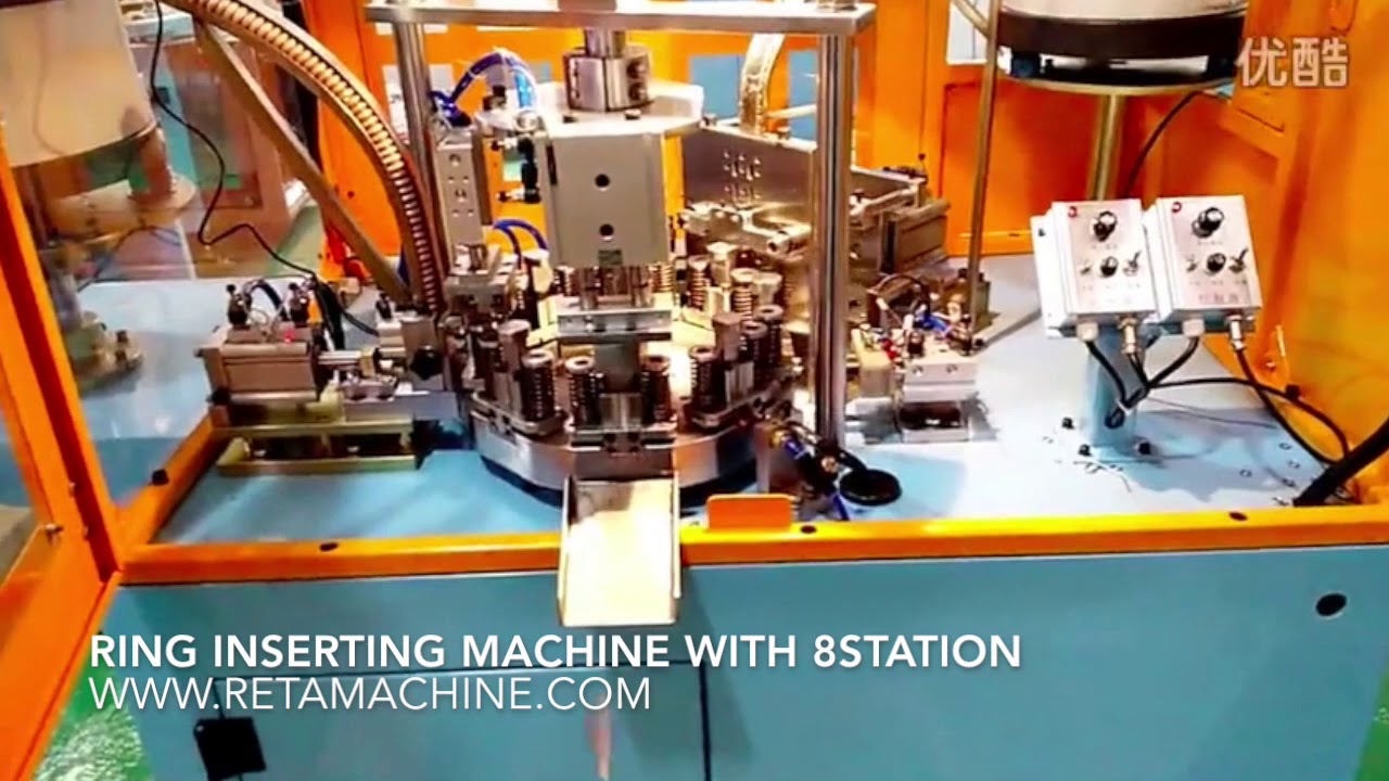 Ring Inserting Machine - YouTube