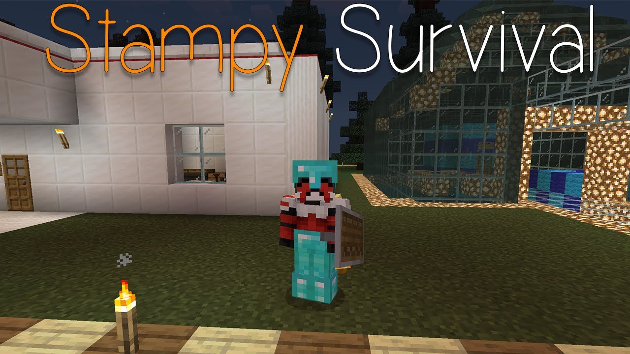 Building Stampy's Lovely World In Minecraft Survival - Live! - YouTube