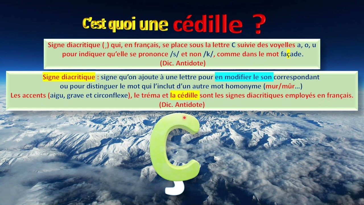 C'est quoi une cédille et comment prononcer le Ç cédille ? # ...