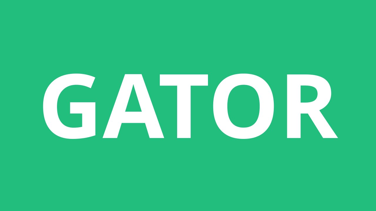 How To Pronounce Gator - Pronunciation Academy - YouTube