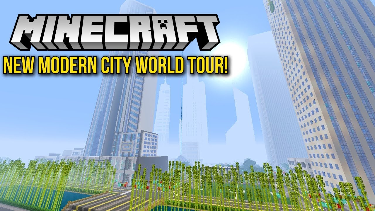 Minecraft PS4 - Incredible New Modern City World Tour! - Las Shoria ...