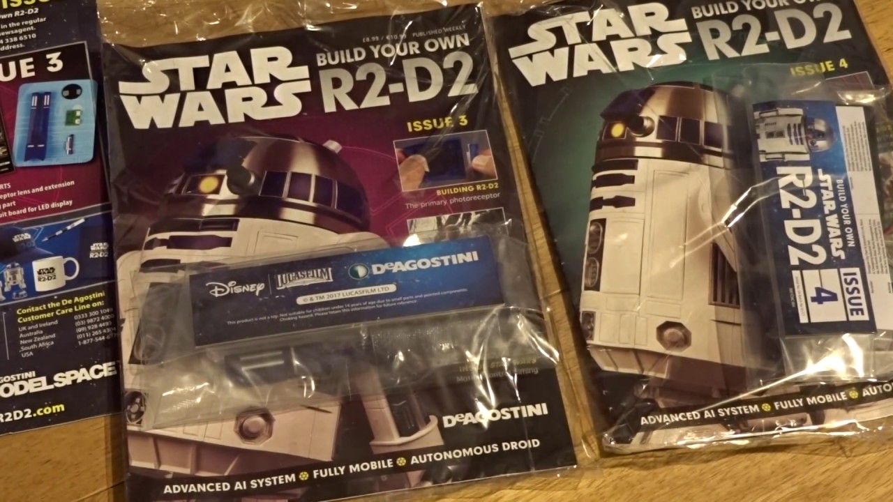 DeAgostini Build Your Own R2D2 Issues 3 and 4 at last!! - YouTube