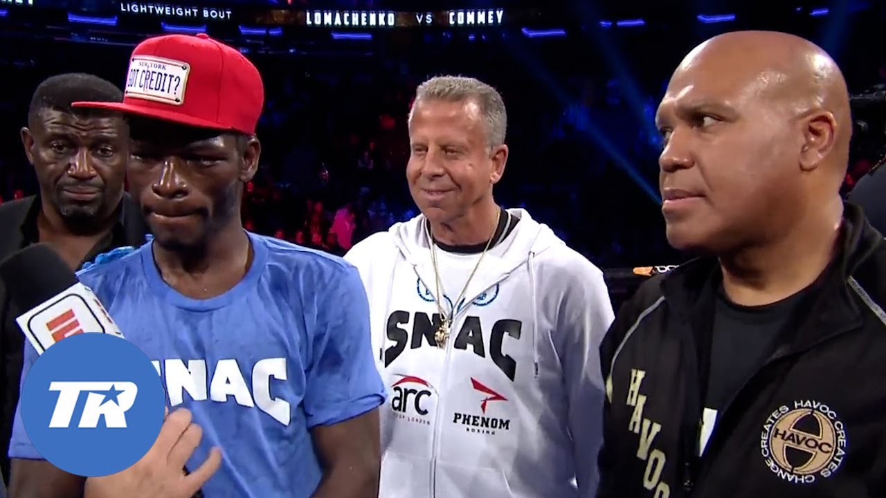 Richard Commey and Coach Andre Rozier Explain why they did not throw in ...