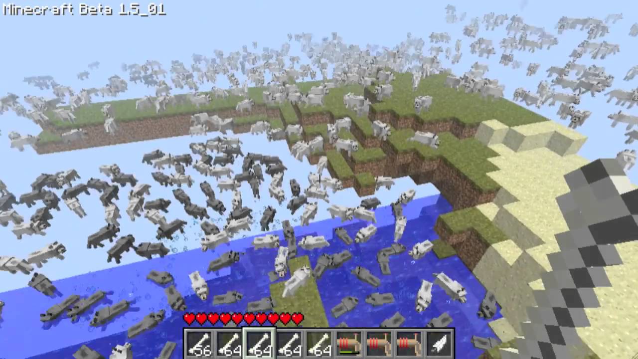Minecraft- My Epic Wolf Army - YouTube