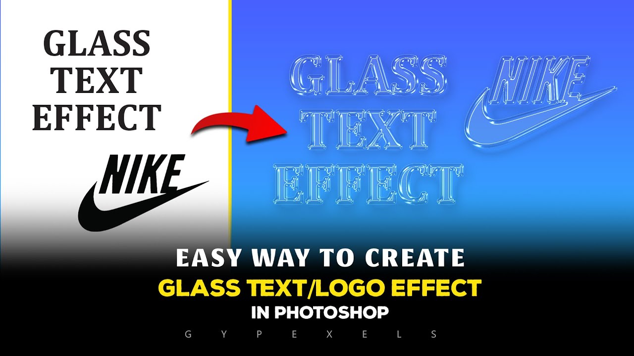 Easy way to create Glass Text/Logo Effect in photoshop - Photoshop ...
