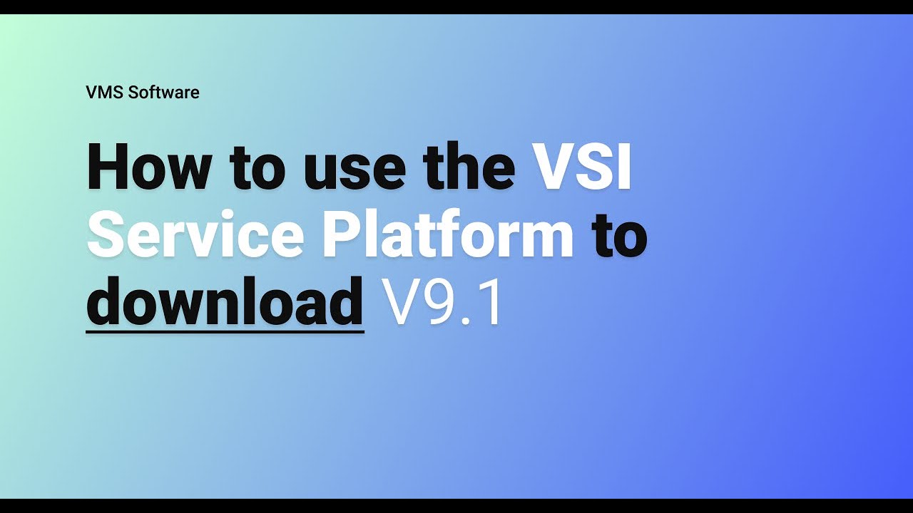 VSI Service Platform — How to download a package - YouTube