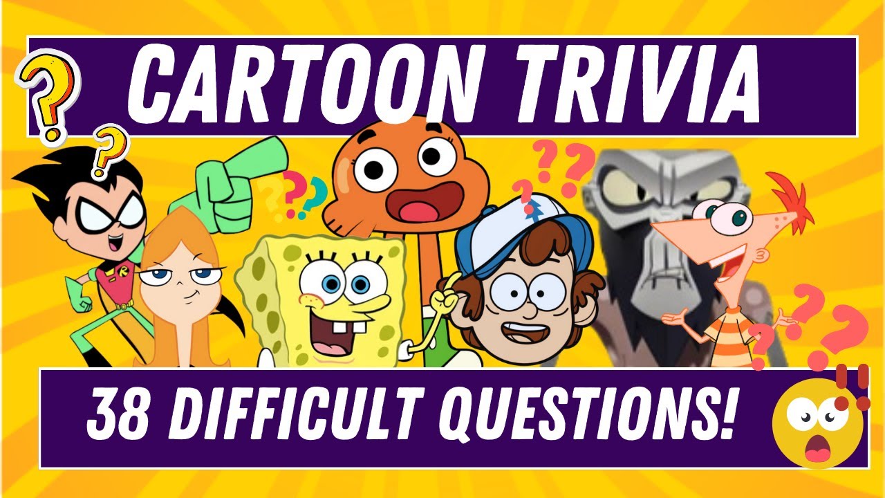 Cartoon Trivia || 38 Challenging Questions|| Favorite Cartoons!!! - YouTube
