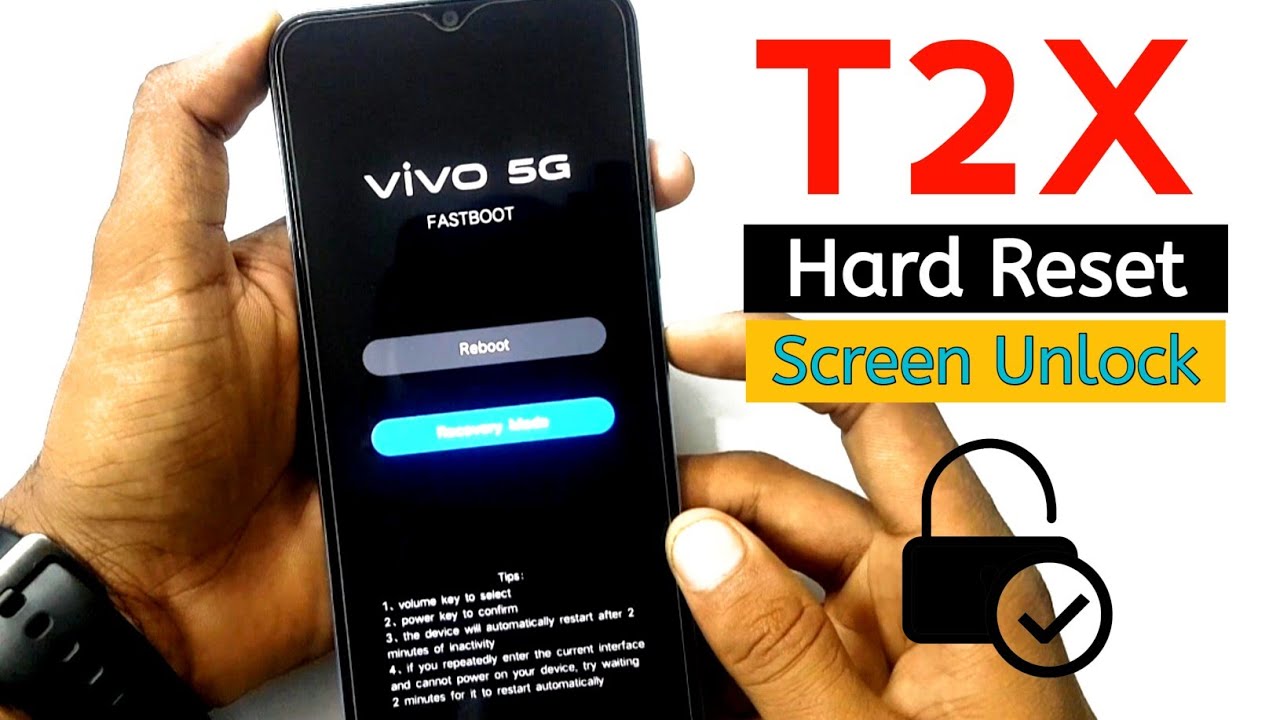 ViVO T2X 5G (V2312) Hard Reset Forget screen lock. - YouTube