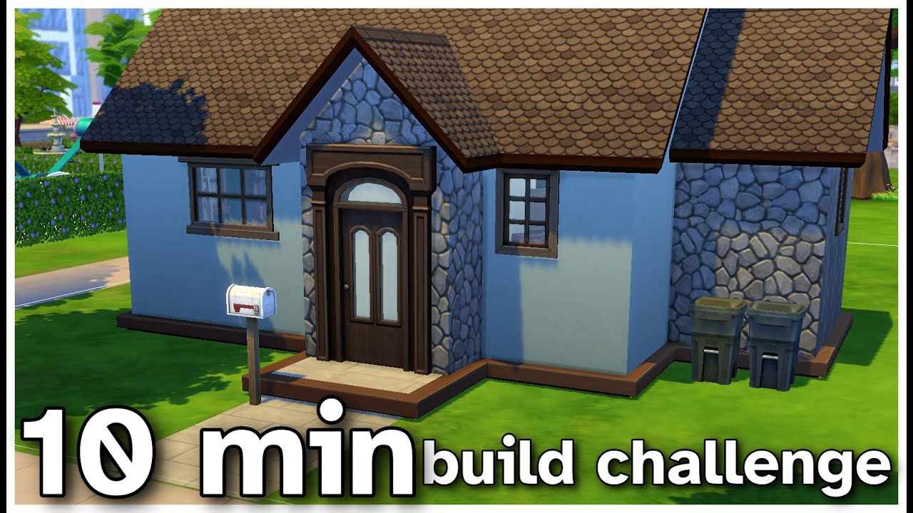 10 minute build challenge in The Sims 4 - YouTube