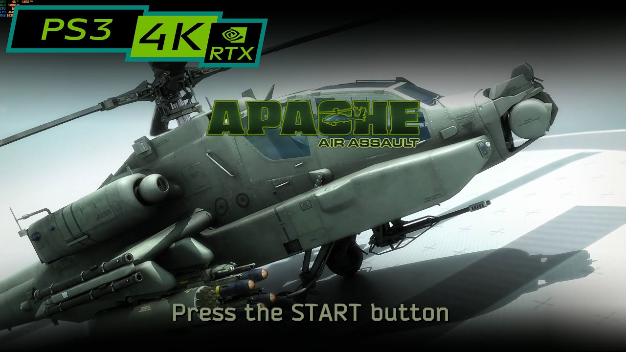 Apache: Air Assault / 4K PS3 emulator RPCS3 / RTX 2080ti x i7-9700kf - YouTube