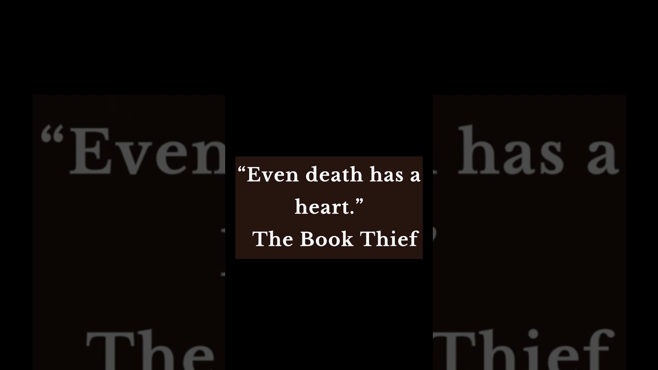 EVEN DEATH HAS A HEART | #shorts#youtubeshorts #bookbites #thebookthief ...
