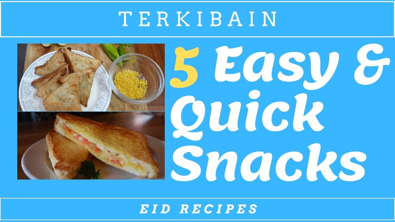 5 Easy & quick snack recipes by Terkibain: Easy Snacks under 10 minutes ...