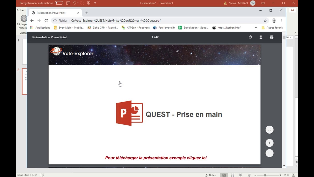 Vote Explorer QUEST Aide et Support - YouTube