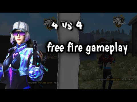 CS-RANKED 4vs4 free fire gameplay|| op headshot gameplay 4v4 #freefire ...