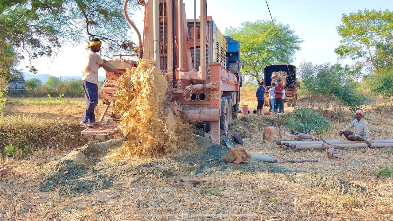 Borewell Drilling - 5 Hp Motor 300 Feet Deep boring With Coconut water ...