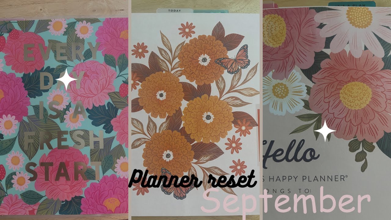 September Planner Reset // Classic Happy Planner - YouTube