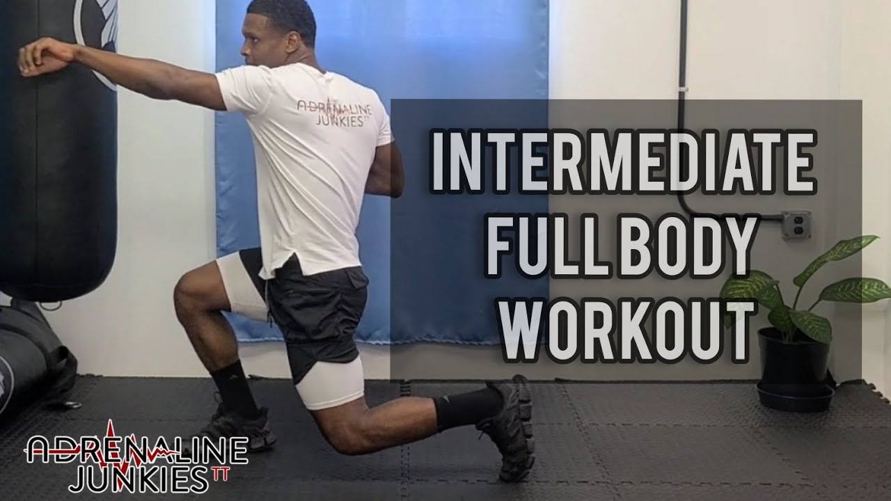 Intermediate Full Body Workout (High & Low Impact Exercises) - YouTube