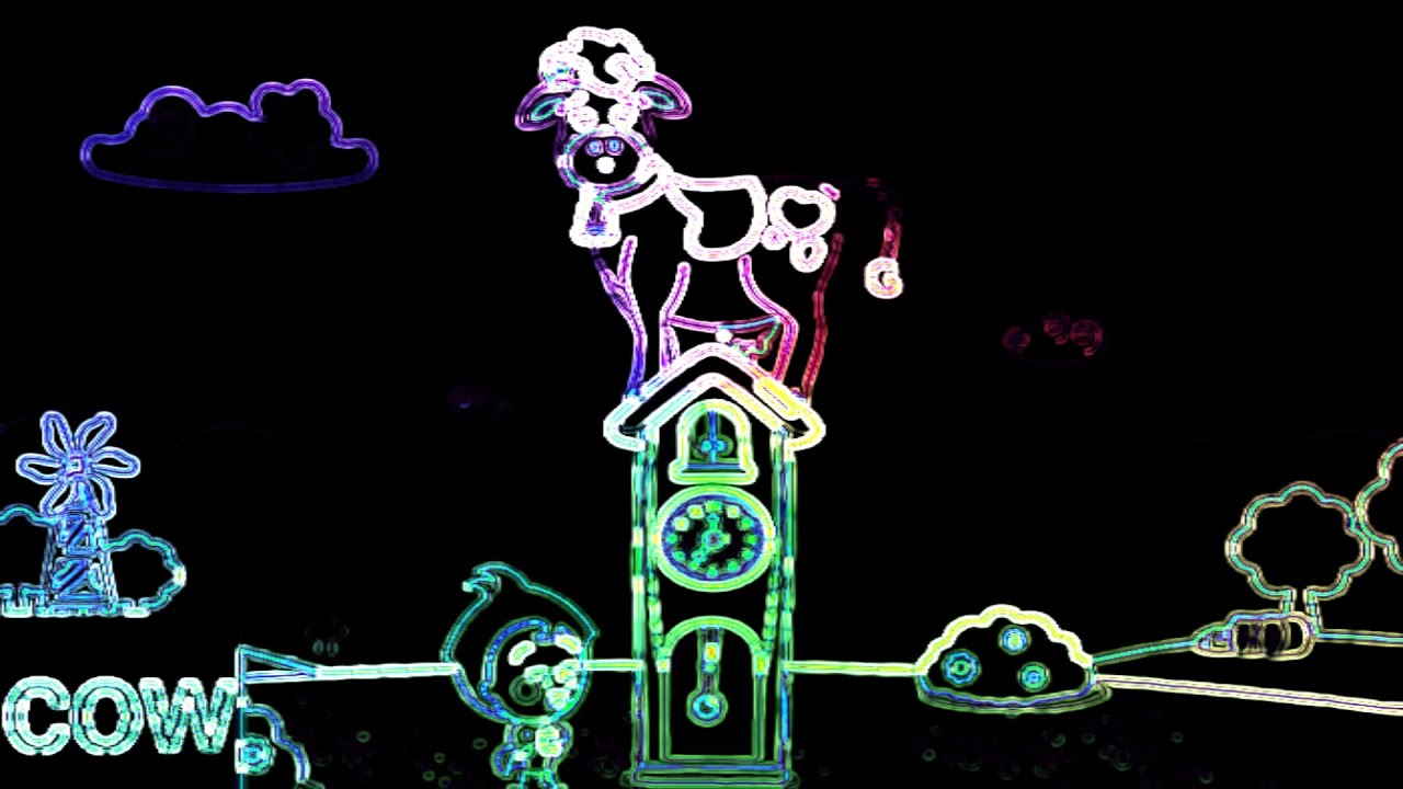Hickory Dickory Dock. effects: neon outline and neon edge - YouTube
