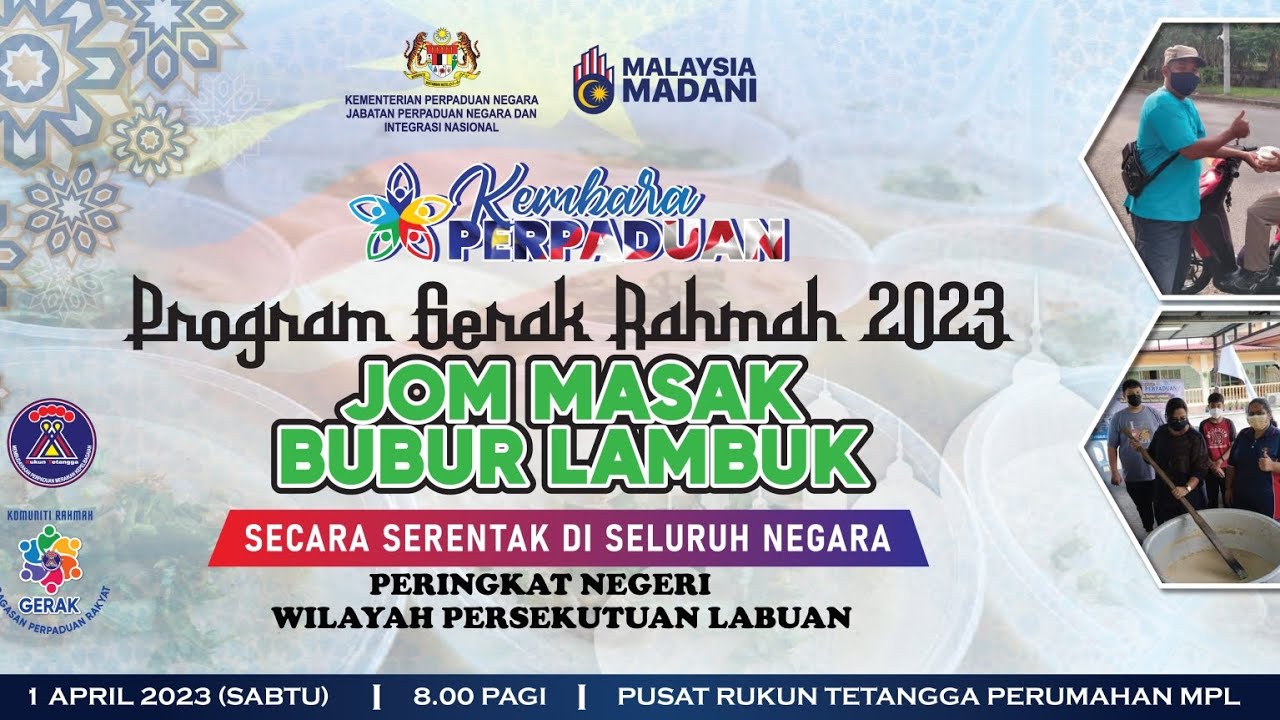 PROGRAM GERAK RAHMAH 2023 KEMENTERIAN PERPADUAN NEGARA PERINGKAT W.P ...