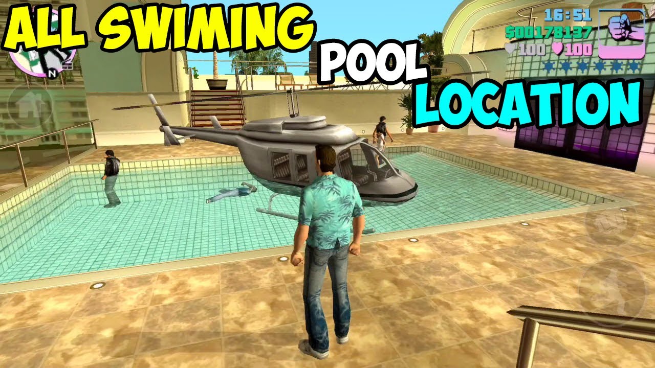 All Swimming Location in gta vice city | 2021 - YouTube