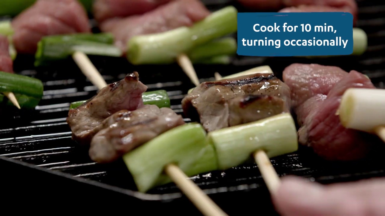Beef Party Skewers Recipe - YouTube