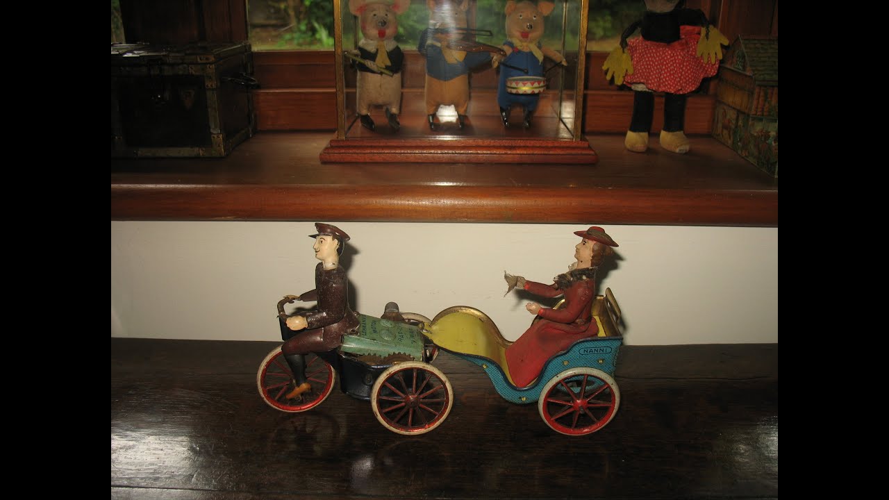 LEHMANN ANXIOUS BRIDE NANNI ANTIQUE GERMAN TIN TOY 1900's HAND PAINTED ...