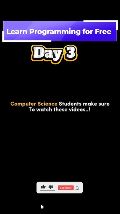 Computer Science Student much watch - Day 3#ytshorts #shortsfeed #coding #shorts #Programming ...
