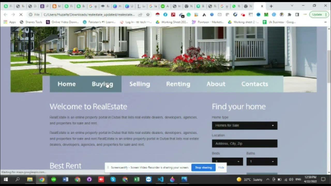 How to create Real Estate website | Demo video - YouTube