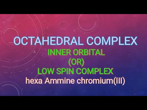 OCTAHEDRAL COMPLEXES: INNER ORBITAL COMPLEX - [Cr(NH3)6]+3 - INORGANIC ...