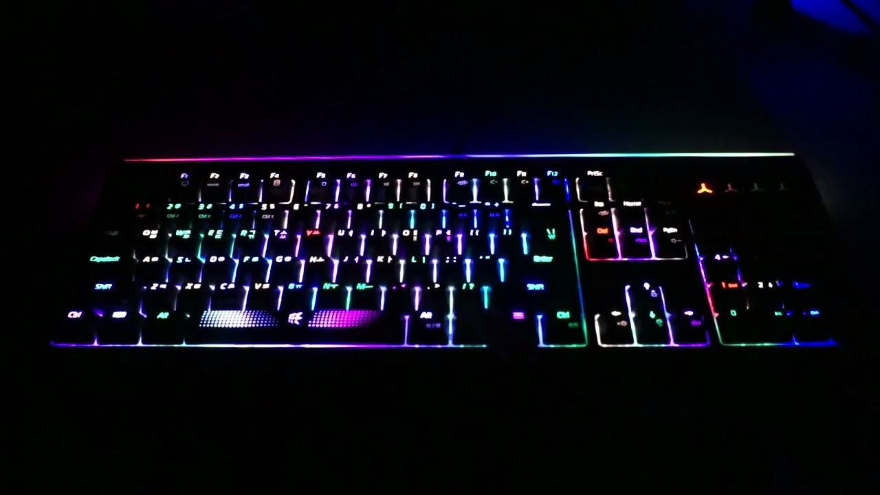 Micronics WARP WK2 Keyboard BLUE 마이크로닉스 워프 WK2 키보드 청축 RGB - YouTube