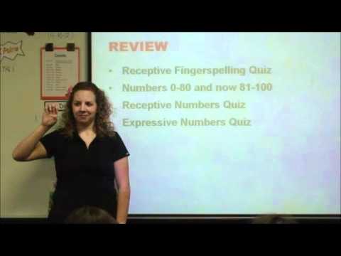 Beginning American Sign Language Week Five Fingerspelling Practice and ...