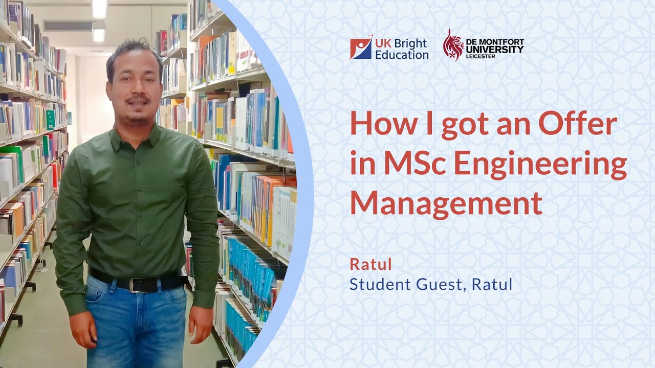 How I got a UK University Admission in MSc Engineering Management | Offer Letter | Student Visa ...