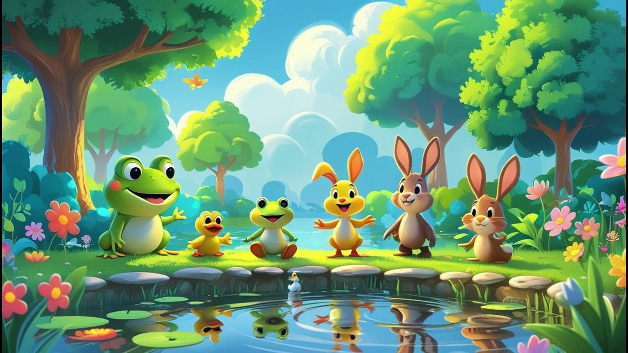 🦆 Down by the Pond - Nursery Rhymes & Kids Song 🌊🎶 - YouTube