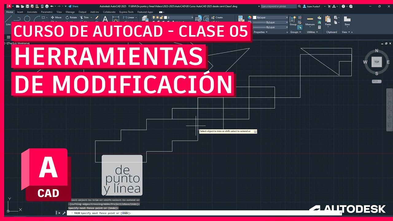 CLASE 5 - Comandos de modificación en AutoCAD // Curso de AutoCAD 2025 ...