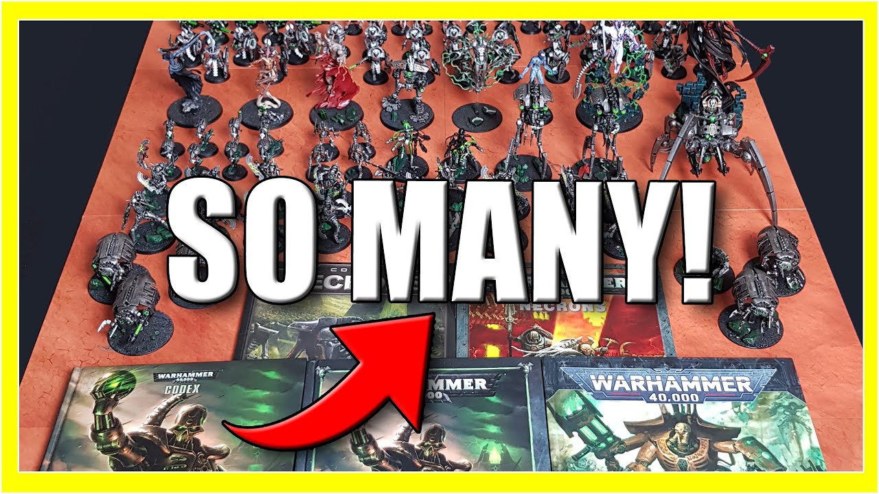 Necron Army Showcase 2023 - So Many Elites! - YouTube