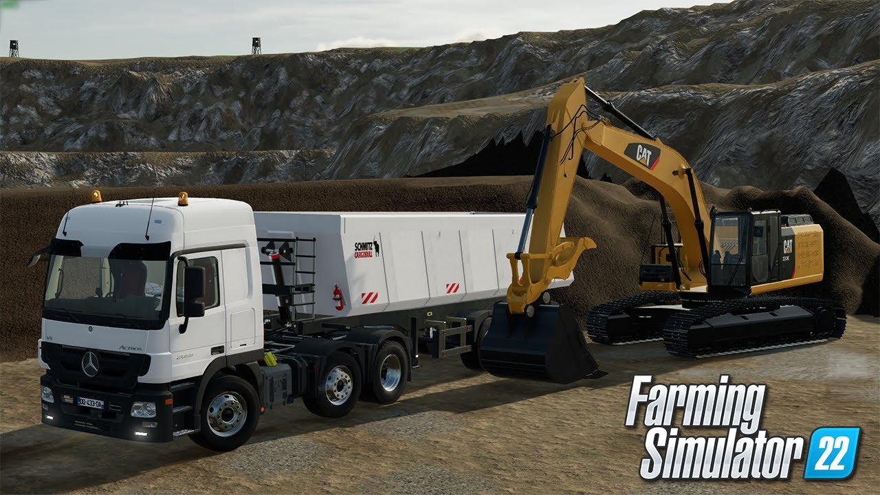 FARMING SIMULATOR 22 || WORKING WITH NEW MERCEDES ACTROS MP3 ...