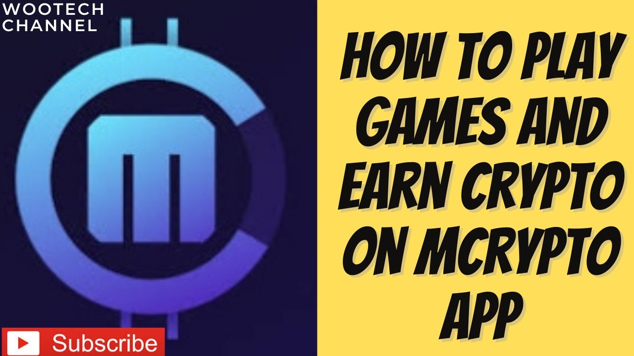 How To Play Games And Earn Crypto On mCrypto App - YouTube