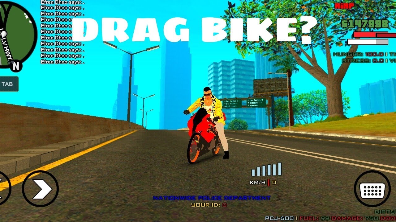 DRAG BIKE MOD|IN GTA SAMP - YouTube