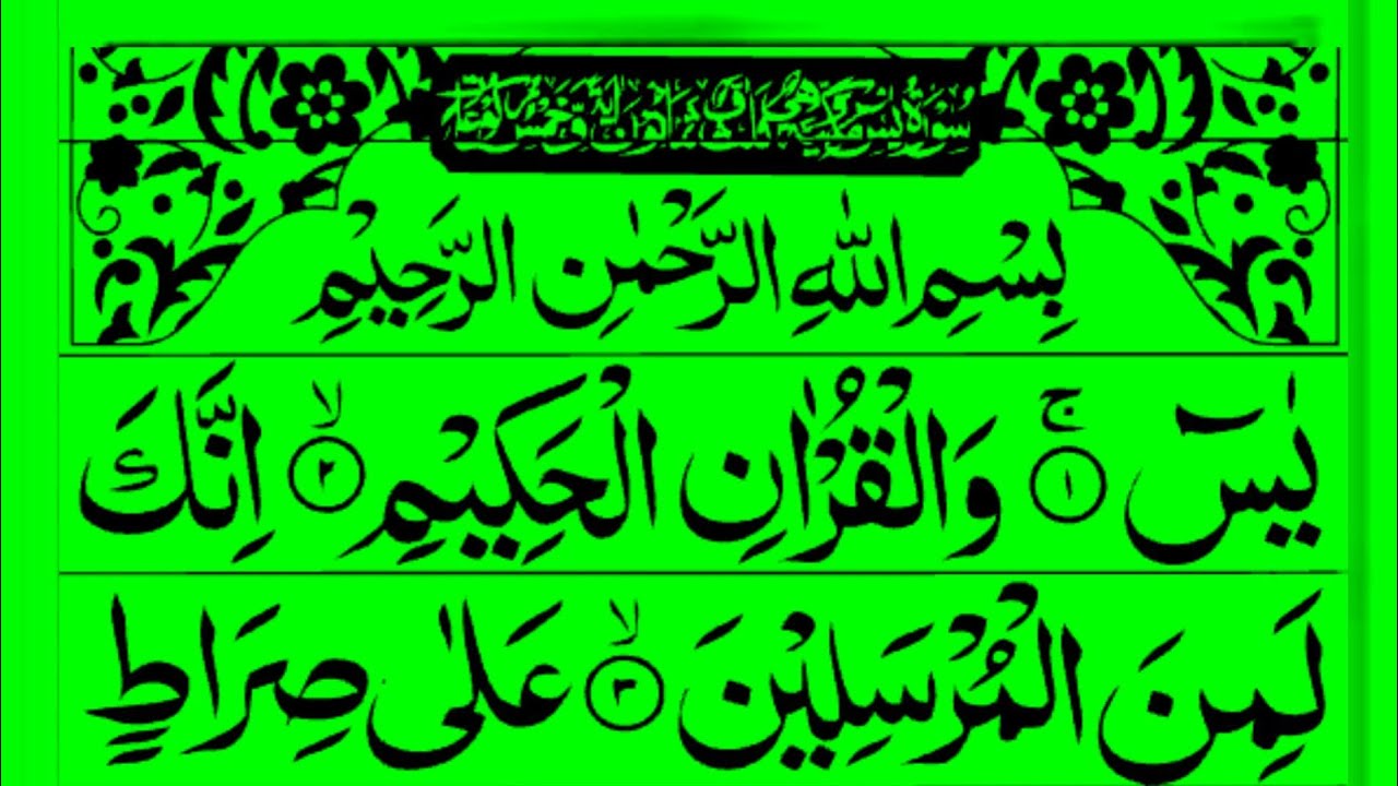 Surah Yaseen l Yaseen Sharif In Beautiful Tilawat with Arabic Text l ...