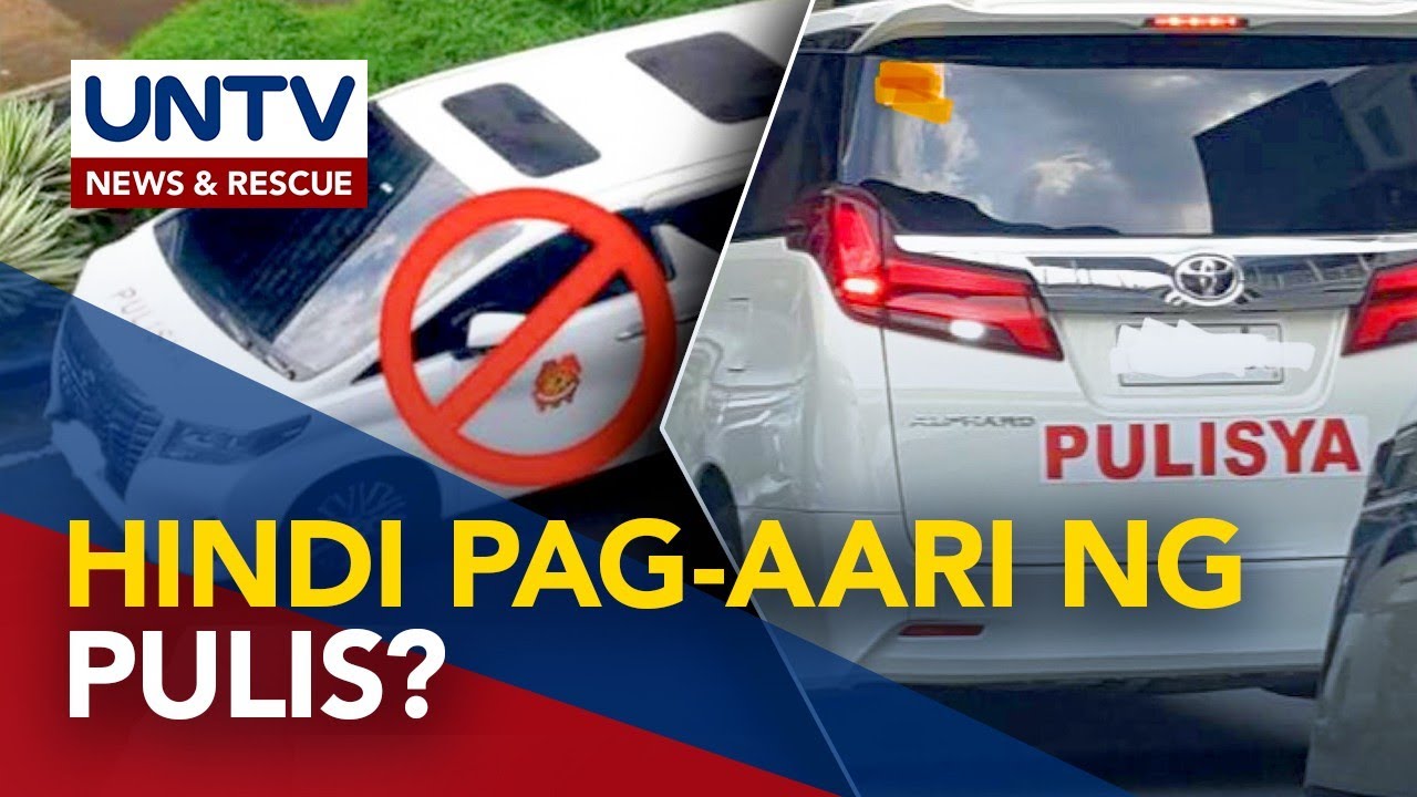 PNP, itinangging pag-aari ng pulisya ang viral luxury car na may police ...