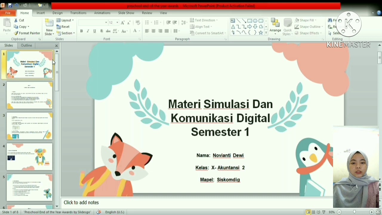 Presentasi Materi PPT Simulasi Dan Komunikasi digital - Novianti Dewi X-Akuntansi 2 - YouTube