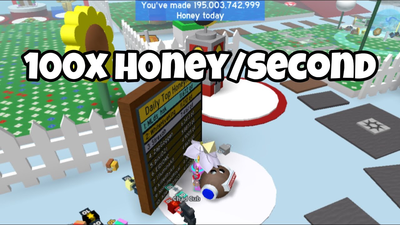 MY BIGGEST BOOST EVER IN ROBLOX BEE SWARM SIMULATOR (DOUBLED MY HONEY ...