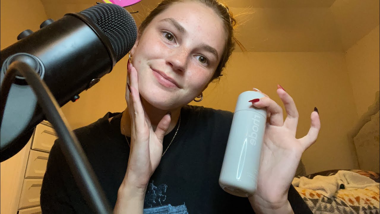ASMR my favorite tv shows and I do your skincare (rambling, mouth ...